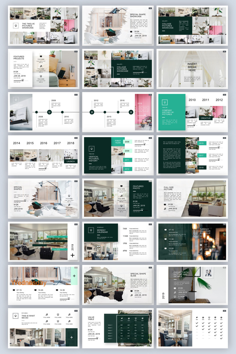 Decor PowerPoint template #84322 - TemplateMonster