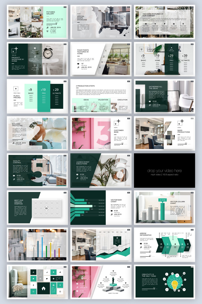 Decor PowerPoint template #84322 - TemplateMonster