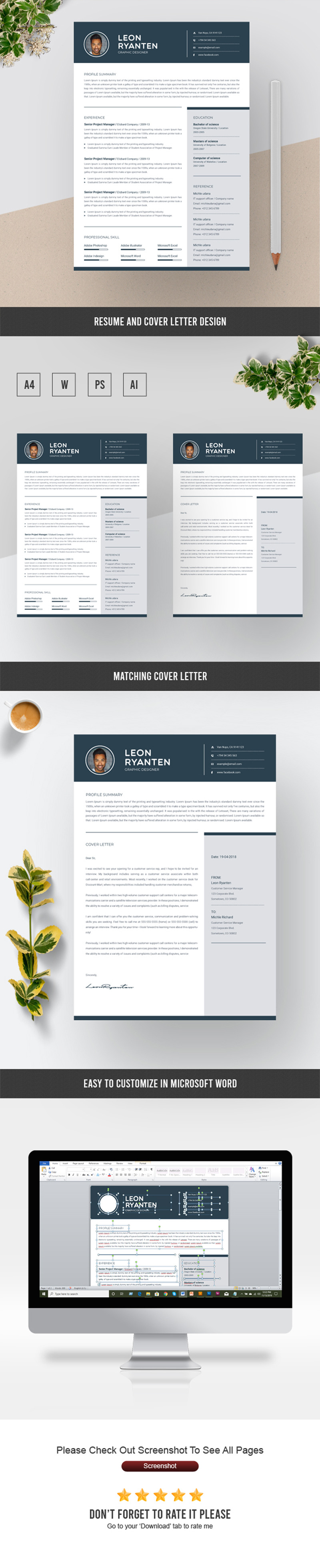 Leon Ryanten - Resume Template #74452 - TemplateMonster