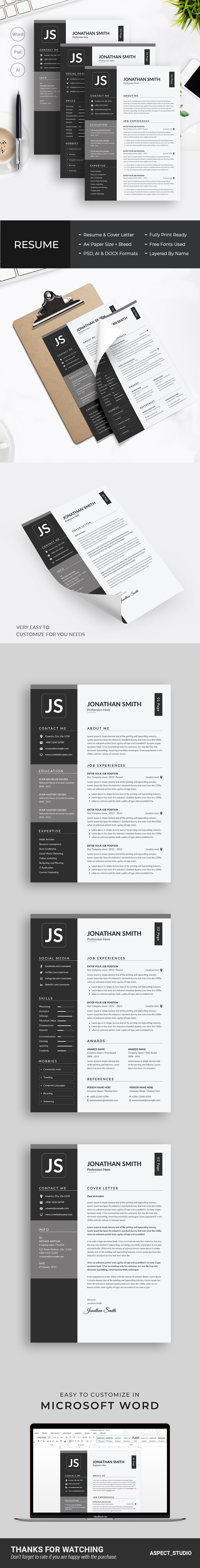Jonathan Smith Resume Template #85916 - TemplateMonster