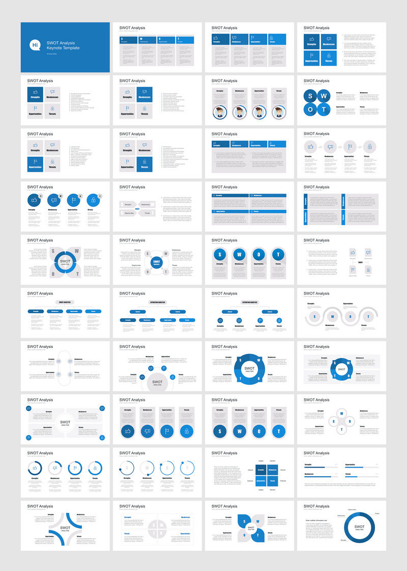 SWOT Analysis Marketing Tool - - Keynote template