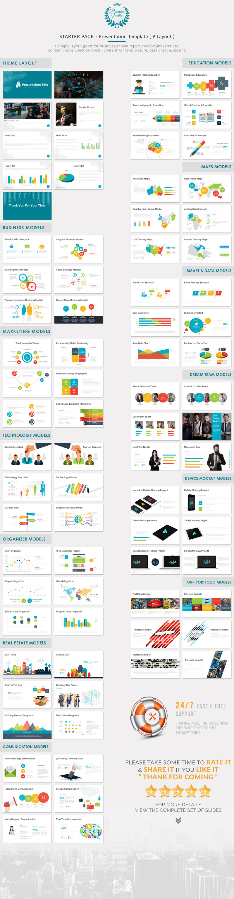 Starter Pack Presentation PowerPoint template