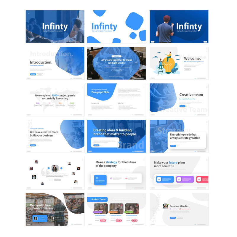 Infinity Start Up Presentation Fully Animated PowerPoint template
