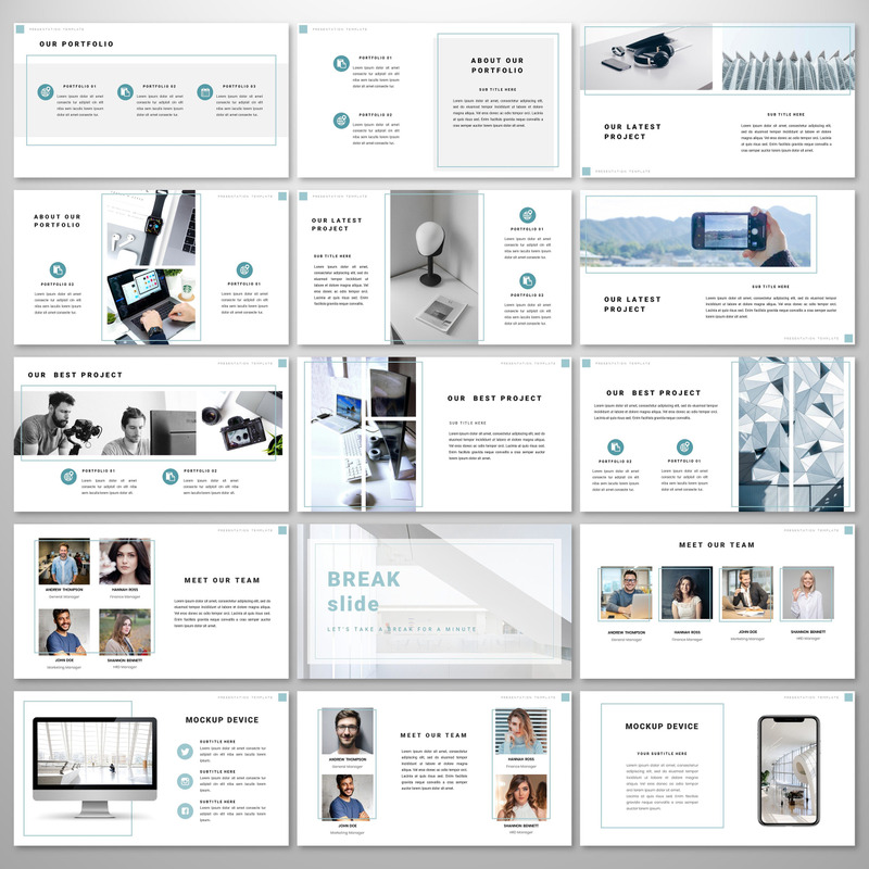 Gilli Minimalist PowerPoint template - TemplateMonster