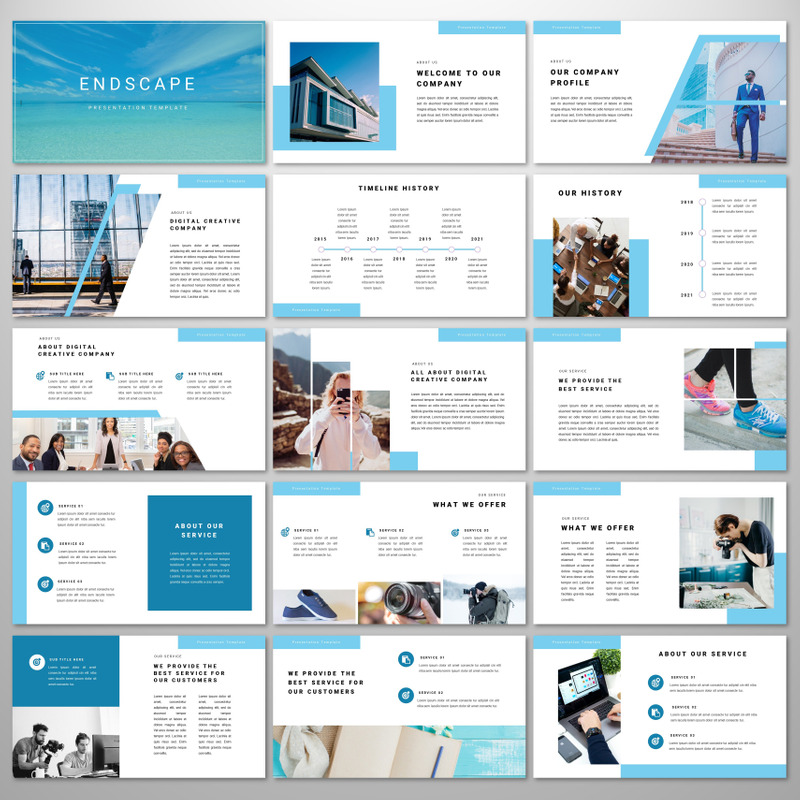 Endscape - PowerPoint template #99792 - TemplateMonster