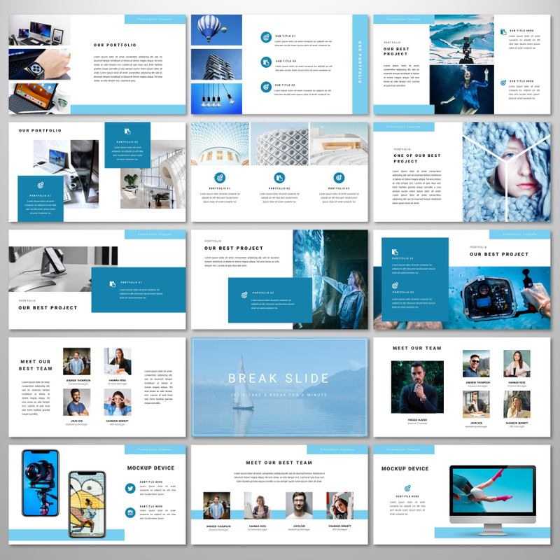 Endscape - PowerPoint template #99792 - TemplateMonster