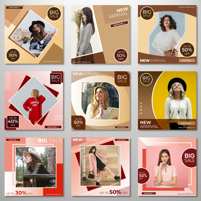 50 Instagram Promotional Post Template for Social Media