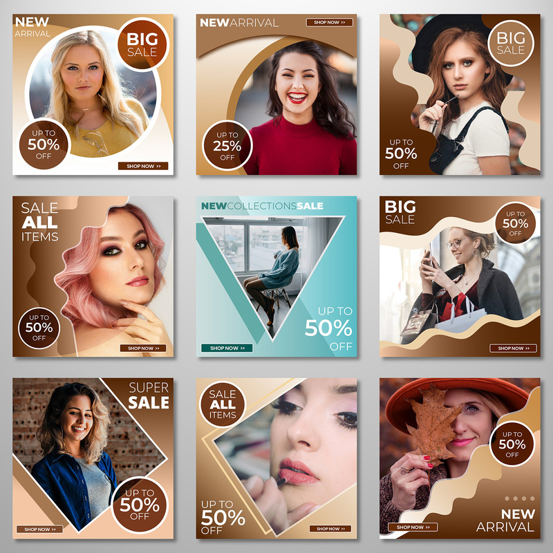 50 Instagram Promotional Post Template for Social Media