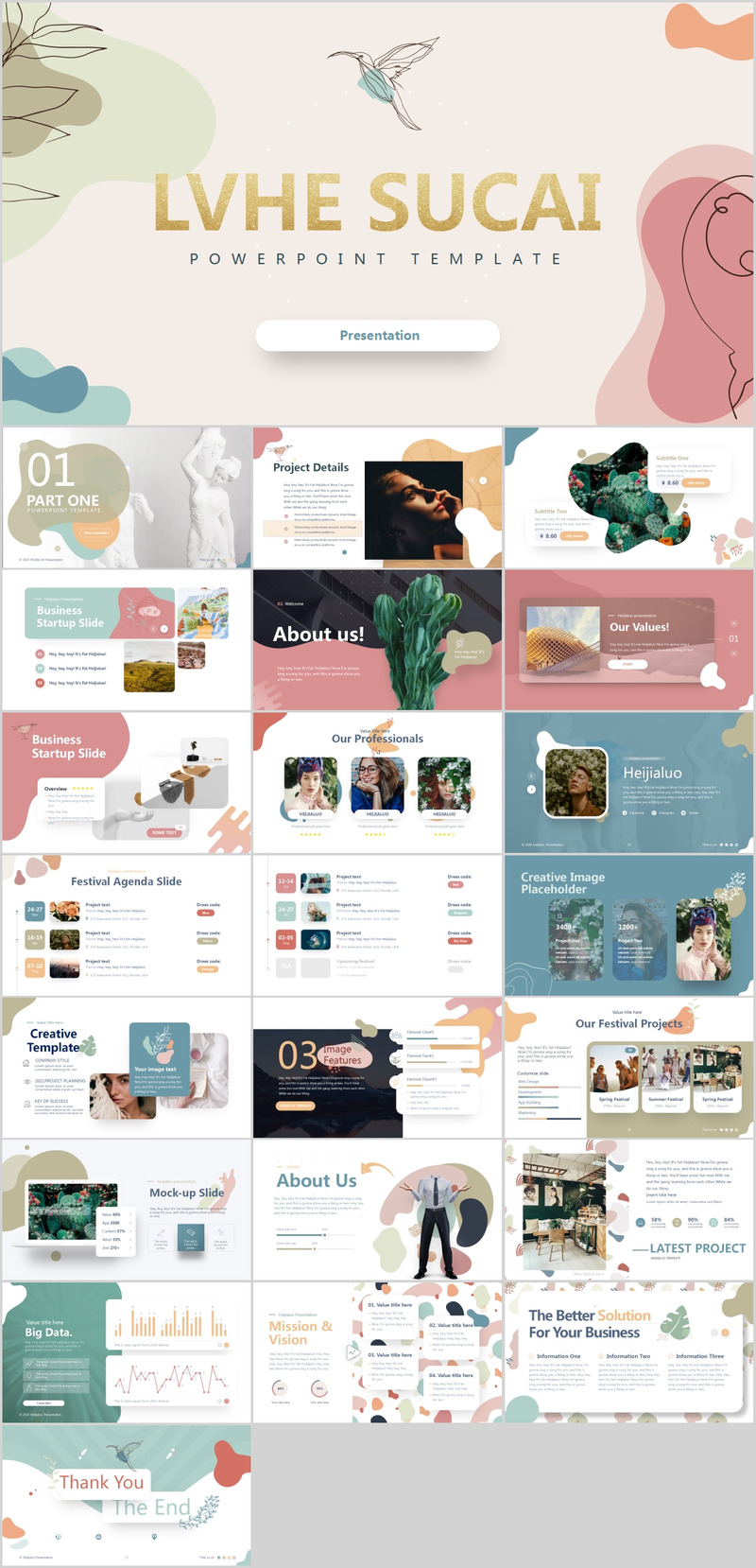 Morandi PowerPoint template #102344 - TemplateMonster