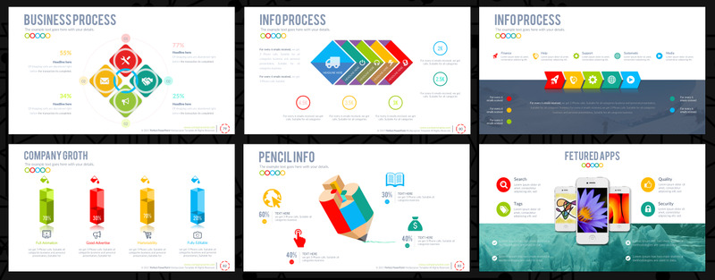 Perfect - Keynote template #64873 - TemplateMonster