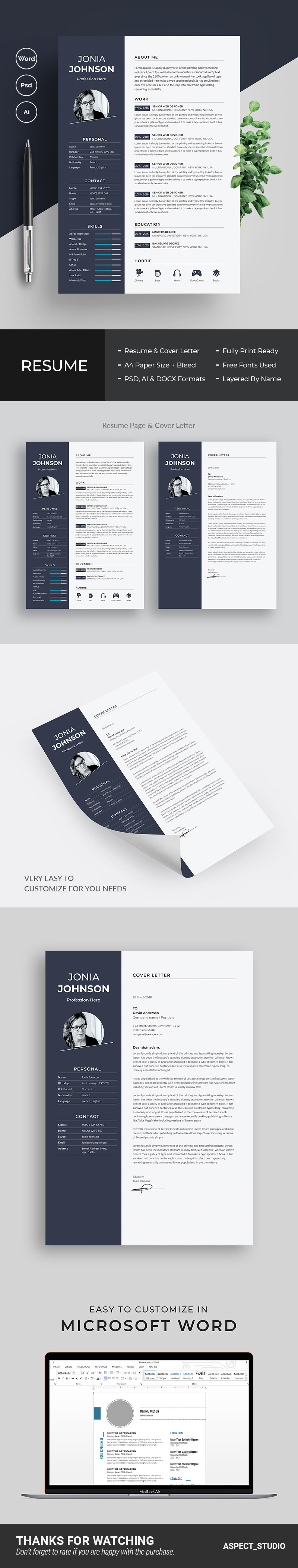 Johnson Resume Template #97720 - TemplateMonster