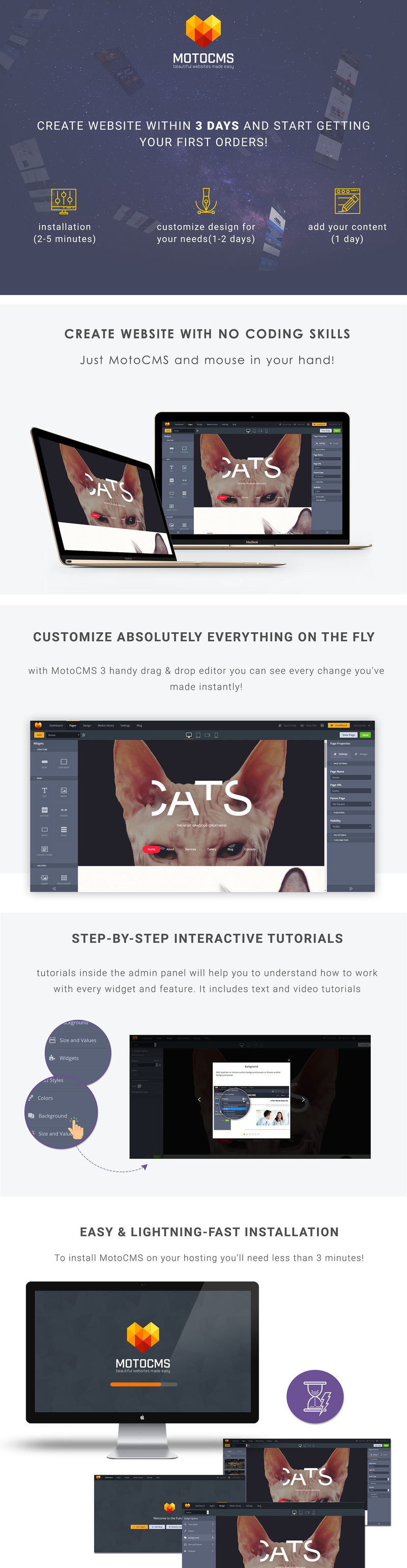 Cat Moto CMS 3 Template #59276 - TemplateMonster