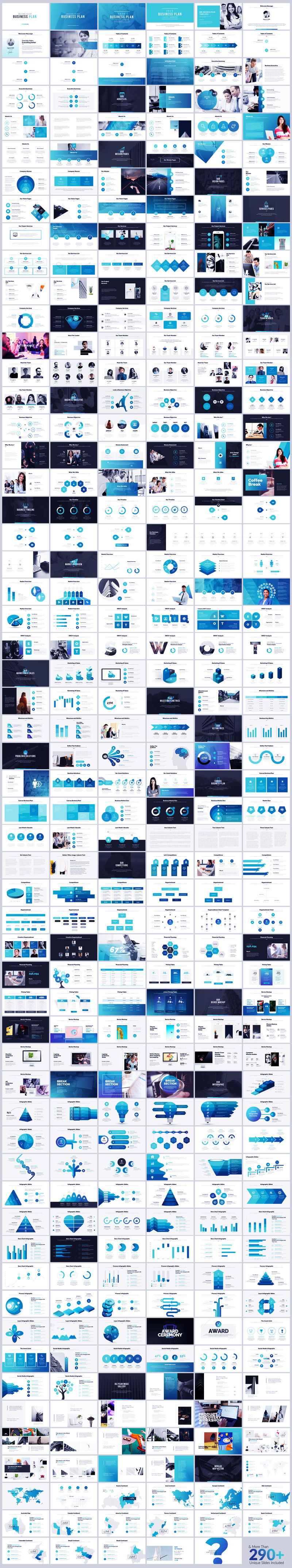 Infographic Business-Plan Presentation PowerPoint template