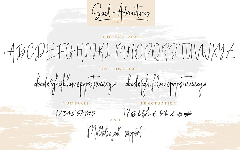 Soul Adventures Textured +Extras Font - TemplateMonster
