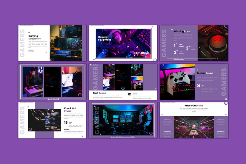 Explosive - Esport Gaming Powerpoint Template