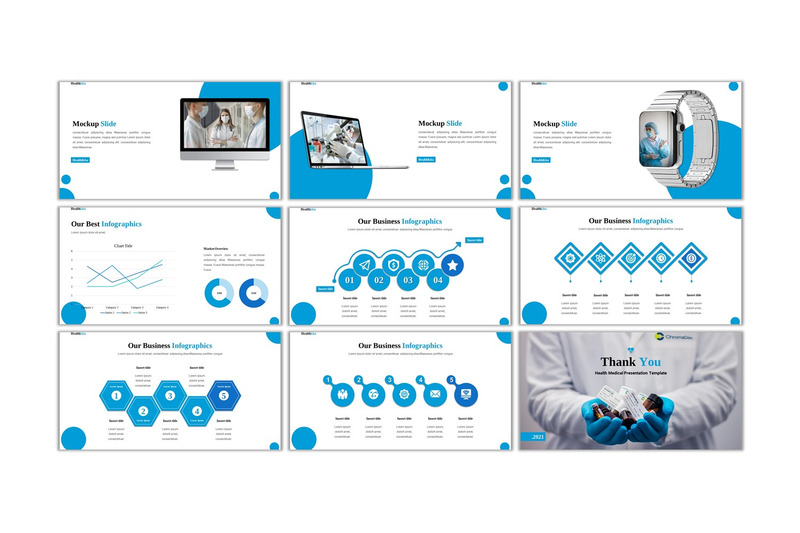 Healthy Medical Bundle Pack - Medical Powerpoint Template
