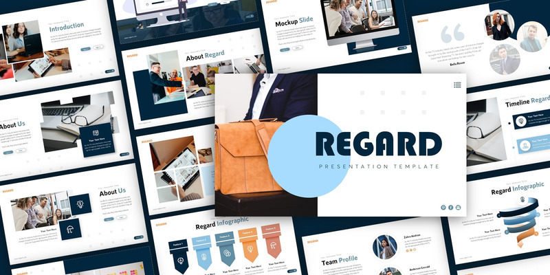 Regard Business Presentation PowerPoint template