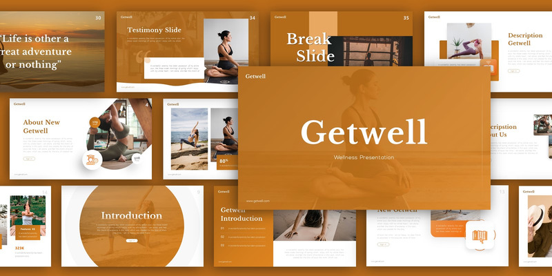 Getwell Wellness Presentation PowerPoint Template