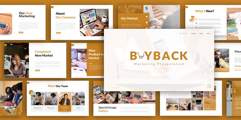Buyback Marketing Presentation PowerPoint Template