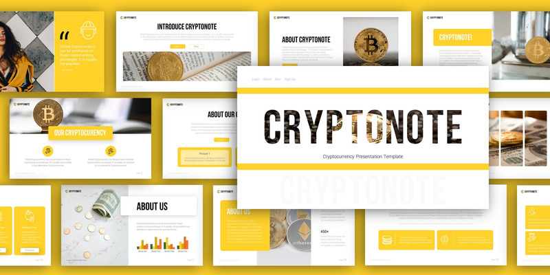 Cryptonote Cryptocurrency Presentation PowerPoint Template