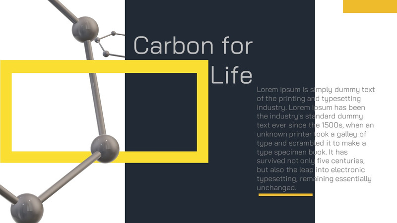 3D Carbon PowerPoint Presentation Template - TemplateMonster