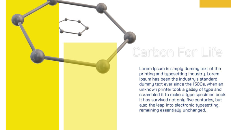 3D Carbon PowerPoint Presentation Template - TemplateMonster