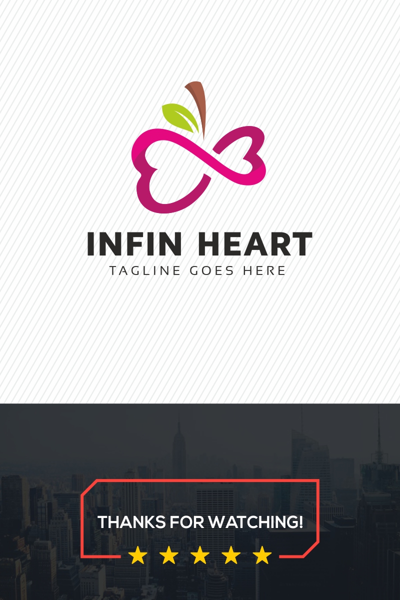 Infinity Heart Logo Template #70544