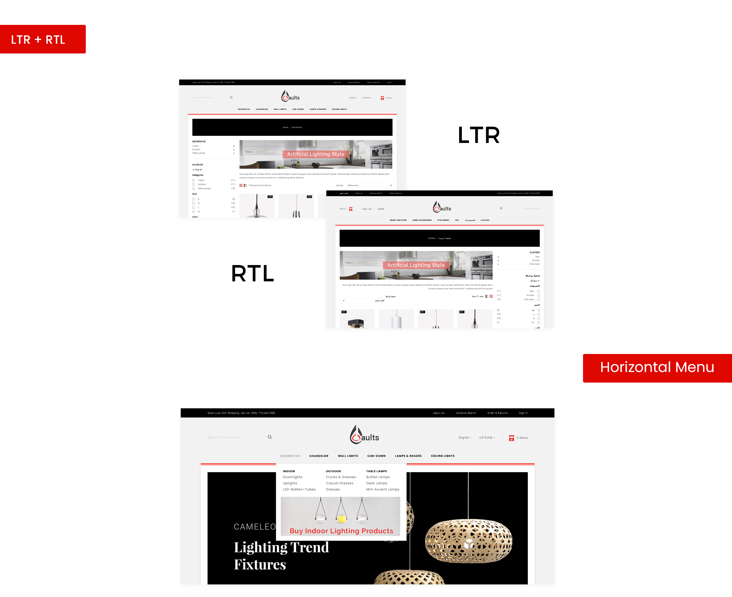 Aults Lighting Store PrestaShop Theme #73846