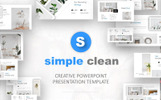 Simple Clean PowerPoint Template #74242
