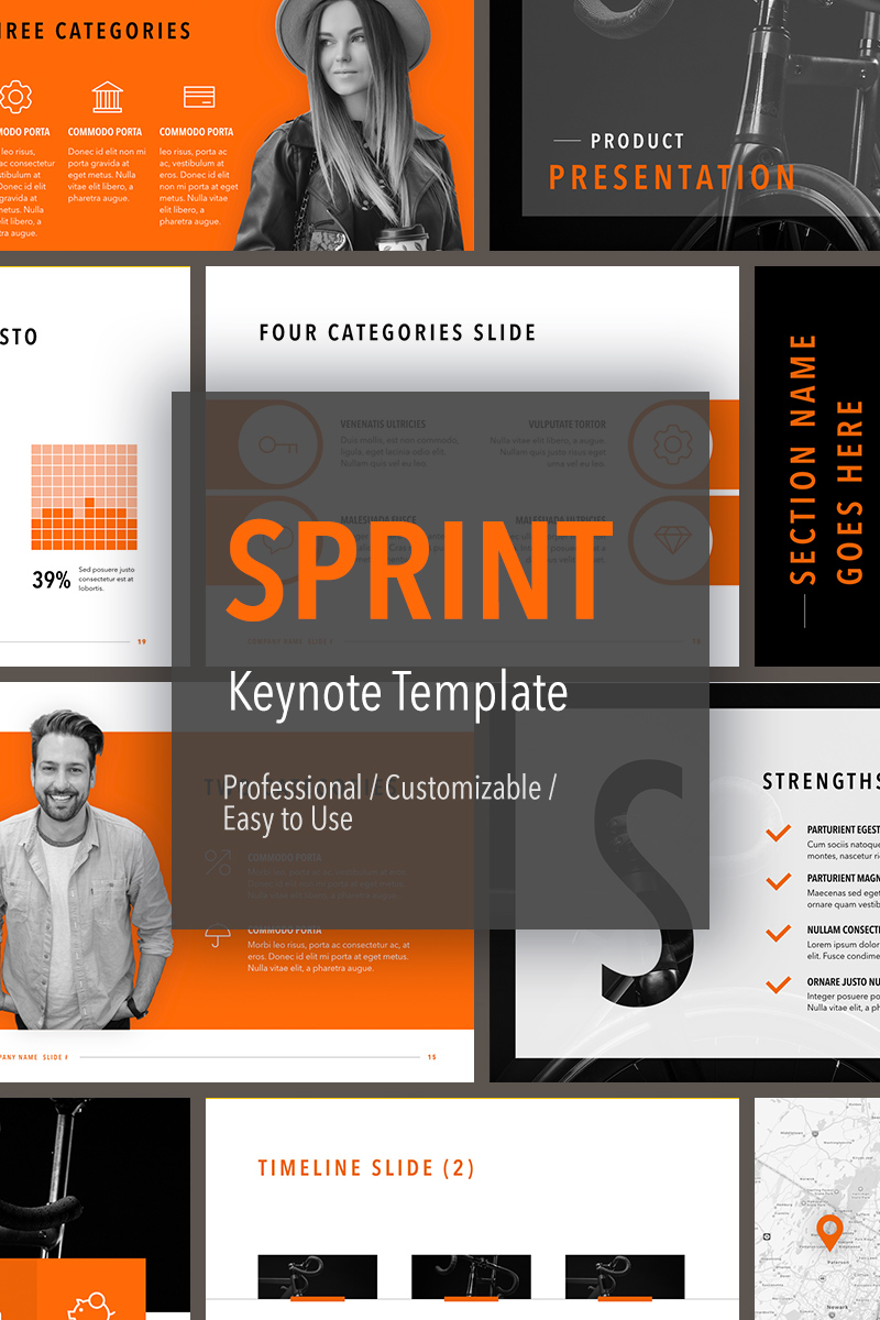 Sprint PowerPoint Template #74825