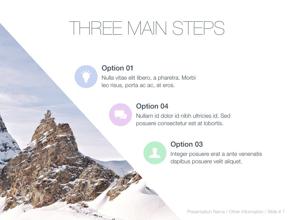 Cold Silence PowerPoint Template #75545