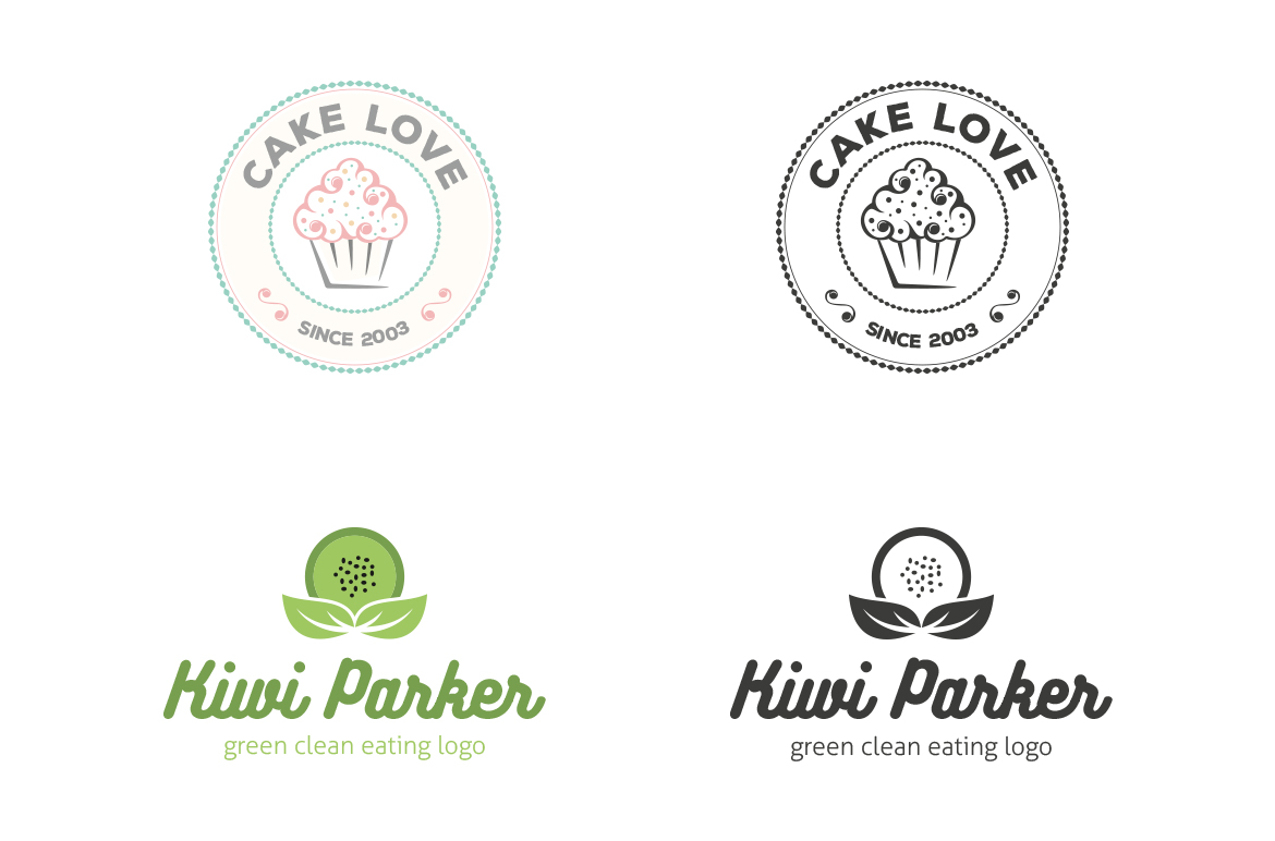 Unique Food Logos - Bundle Logo Template #76591