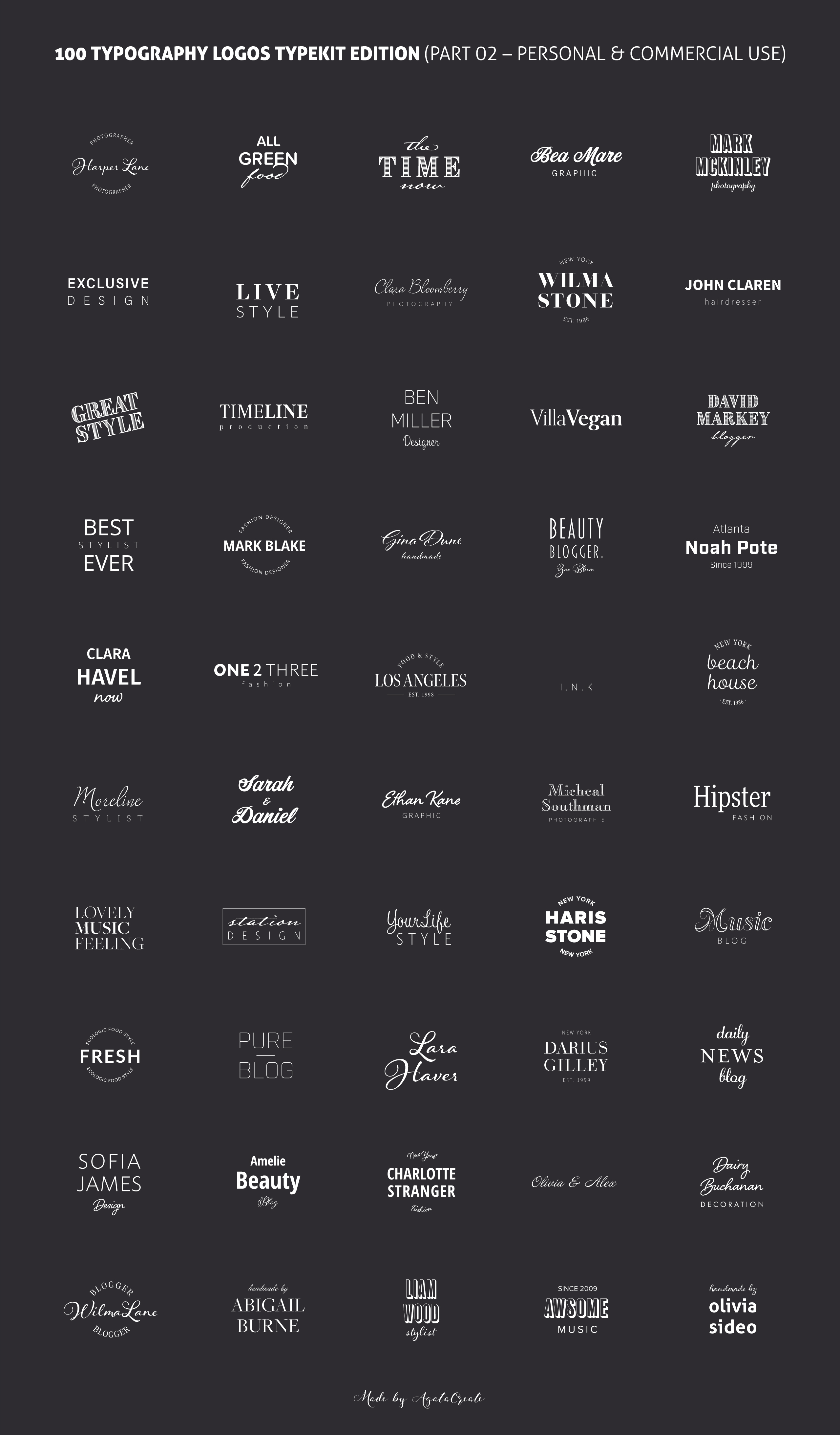 200 Typography Logos Logo Template #76677