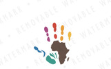 Hands for Africa Logo Template #65743