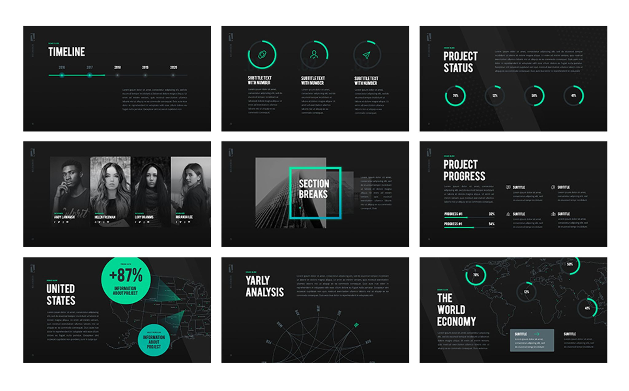 Z Generation Creative PowerPoint Template 65792