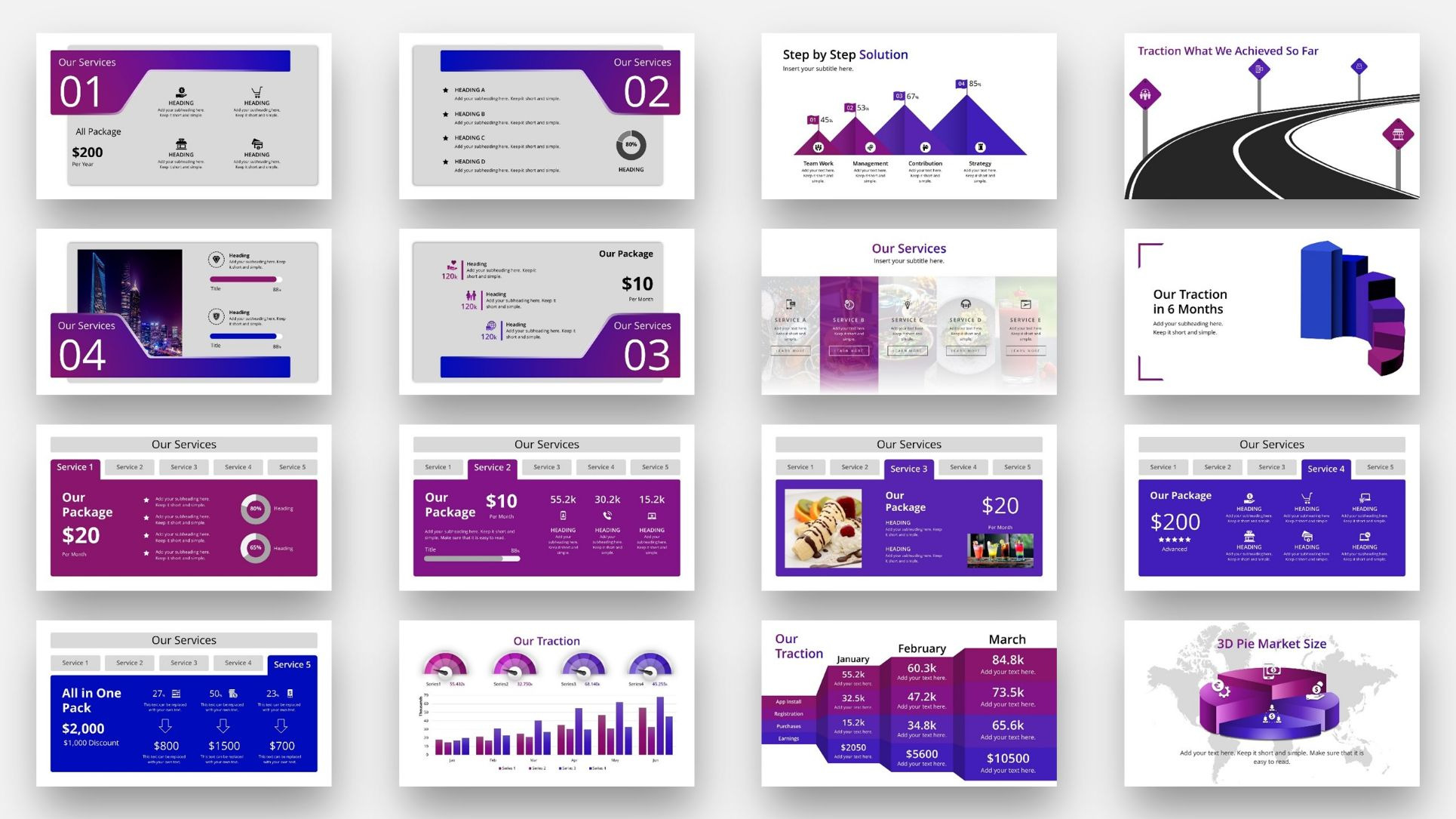 Pitch Deck PowerPoint Template 76864