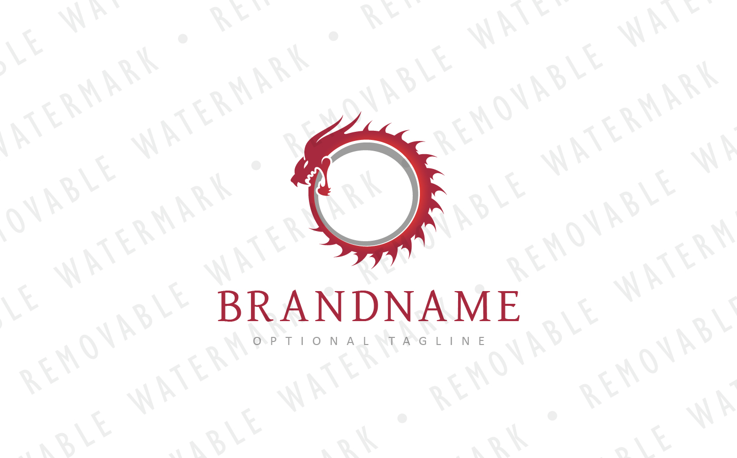 Ouroboros Dragon Logo Template #65760