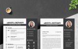 Arieta Benson Resume Template #78484