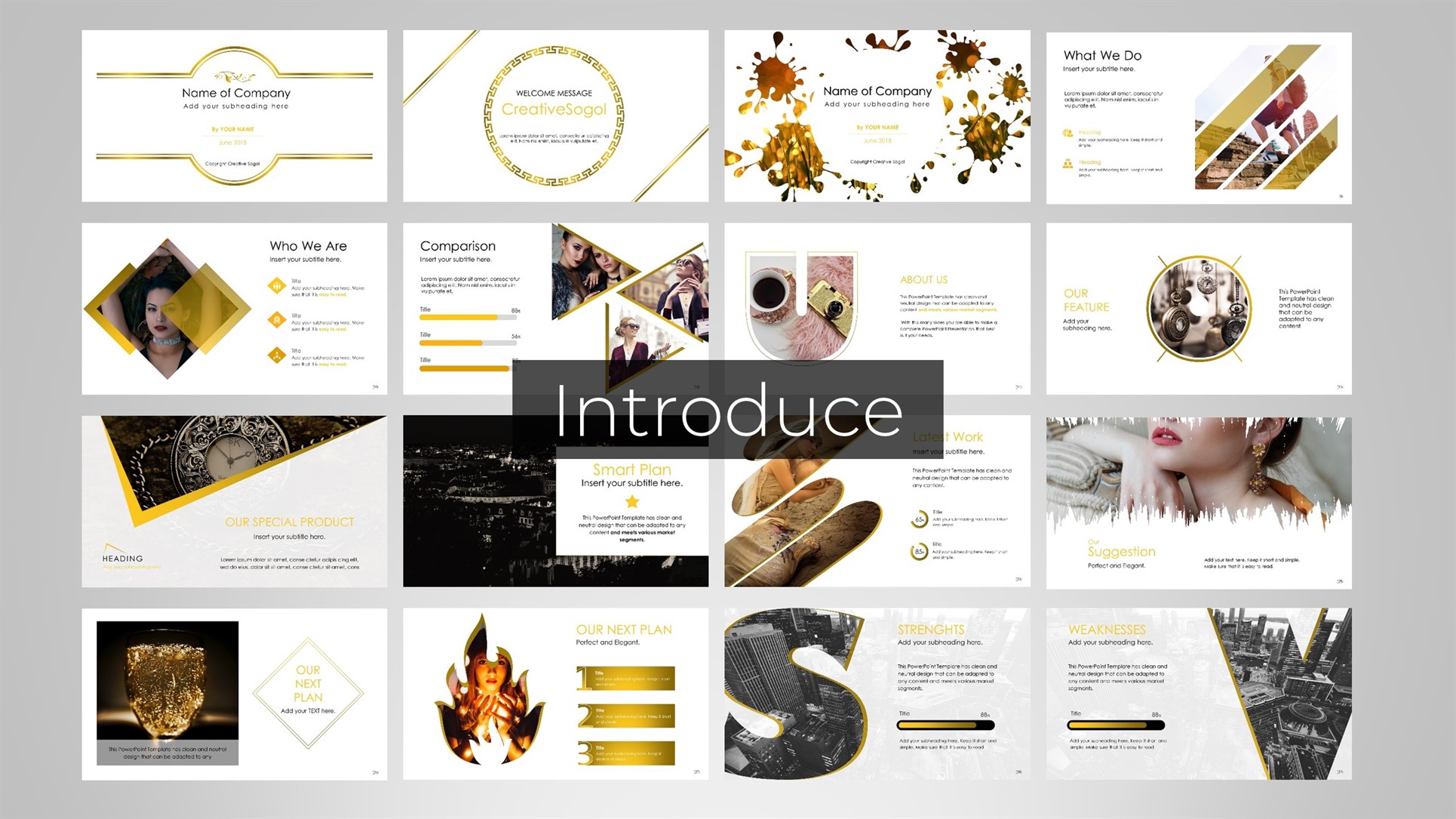 The Elegant PowerPoint Template #72012