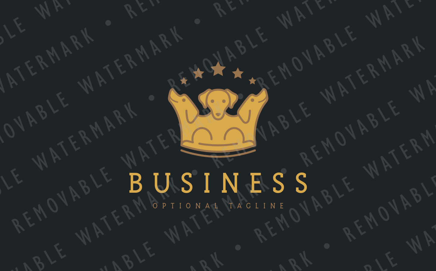 Crown of Three Dogs Logo Template #65936