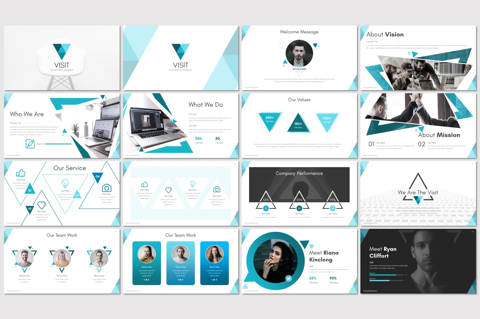 Visit-2 - PowerPoint Template #83069