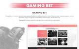 Gaming Bet PSD Template #66000