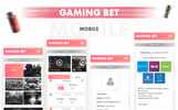 Gaming Bet PSD Template #66000