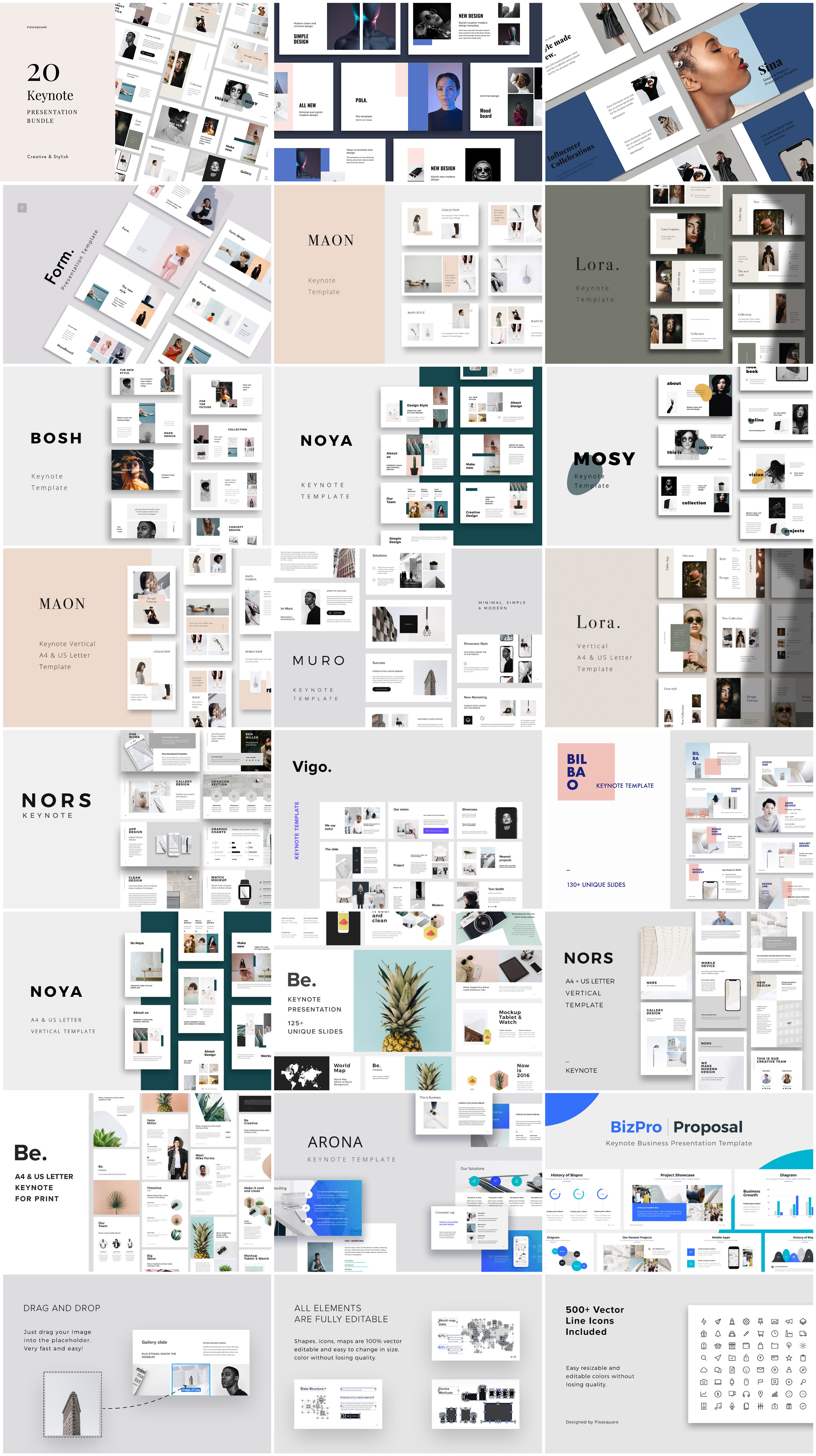 Bundle - Presentation Keynote Template #84885