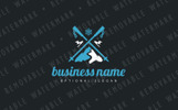 Mountain Ski Slope Logo Template #66153