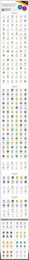 Business Icons Pack | Vector Icon Design Iconset Template #67120