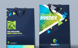 Shopping Bag Design-4 Size Included Editable Corporate Identity ...