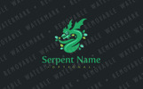 Quetzalcoatl Serpent God Logo Template #67086