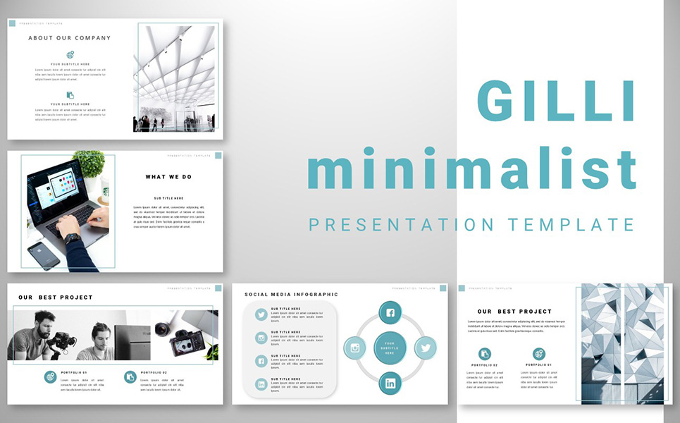 Gilli Minimalist PowerPoint Template #99345