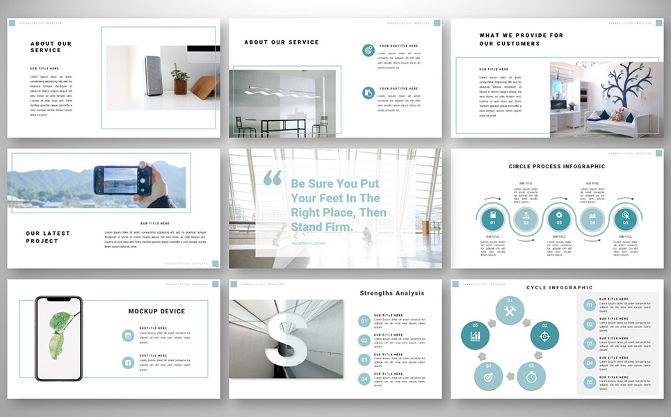 Gilli Minimalist PowerPoint Template #99345